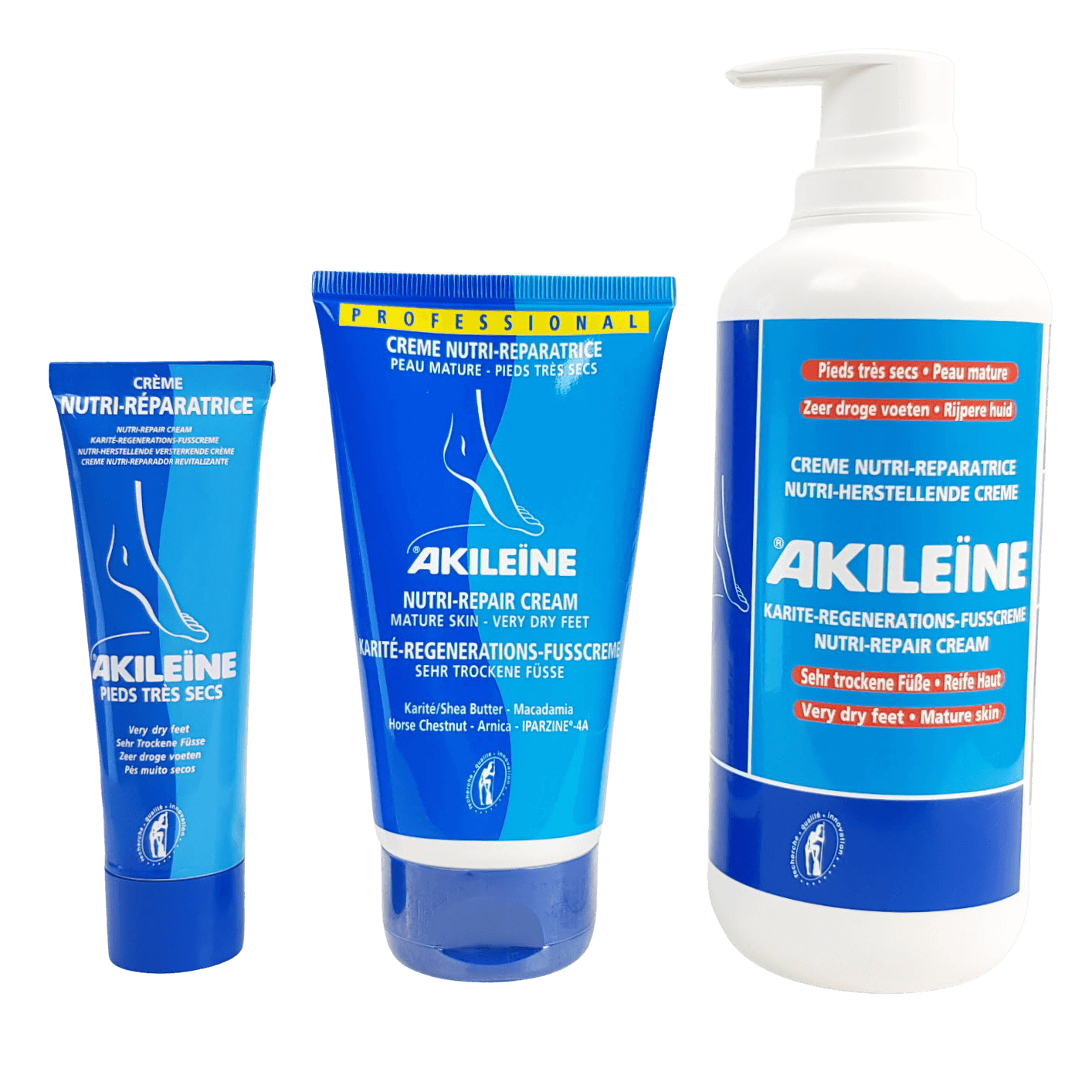 Akileine Blue Nutri-Repair Cream for Very Dry Feet 500ml